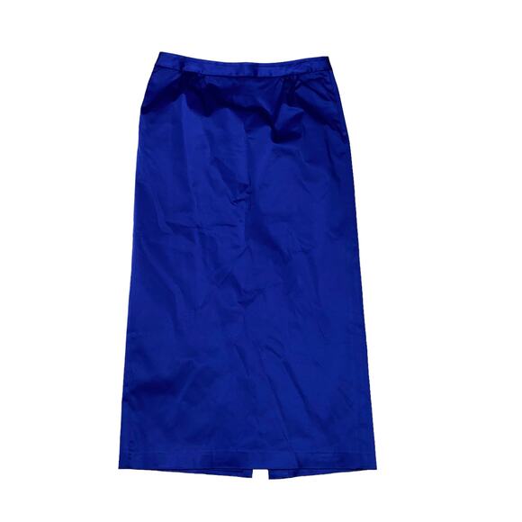 Talbots | Skirts | Talbots Petites Long Formal Satin Skirt With Pockets ...